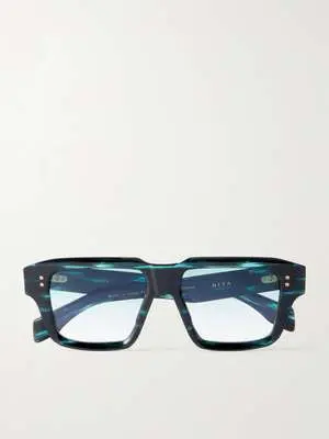 Dita Eliux Square-frame Acetate Sunglasses - Turquoise