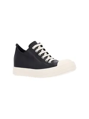 Rick Owens Low-top Leather Sneakers
