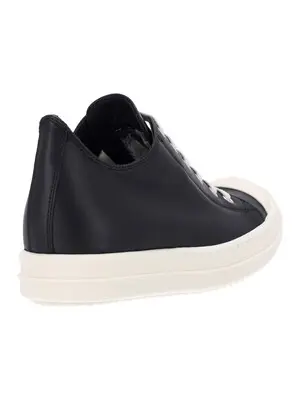 Rick Owens Low-top Leather Sneakers