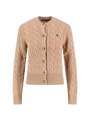 Polo Ralph Lauren Cable Knit Logo Cardigan