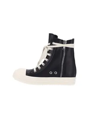 Rick Owens High-top Leather Sneakers