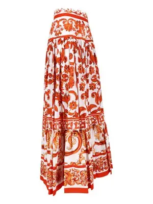 Dolce & Gabbana Maxi Skirt "majolica