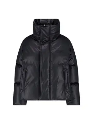 MAISON MARGIELA Faux Leather Padded Jacket - Black