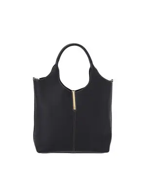 TOD'S Small Leather Tote Bag - Black