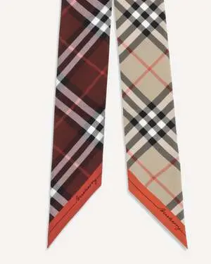 Burberry Check Silk Scarf
