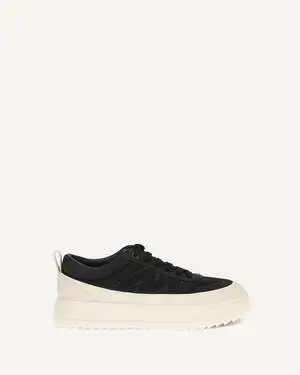 Moncler Altive Sneakers In Suede And Nubuck - Black