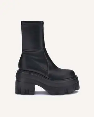Casadei Faux Leather Ankle Boots With Platform