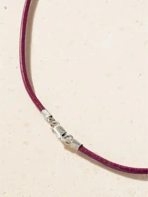 Marisa Klass 18-karat White Gold, Diamond And Tourmaline Pendant Necklace