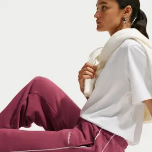 Nike Studio Fleece Medium Weight Mid-rise Wide-leg Pants