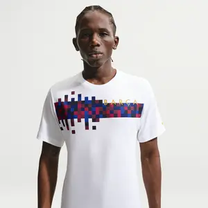 Nike Fc Barcelona Soccer T-shirt - White