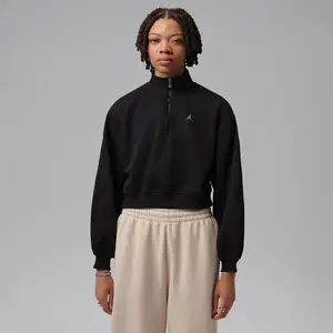 JORDAN Brooklyn 1/4-zip Cropped Top