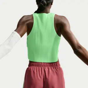 Nike Aeroswift Dri-fit Adv Cropped Running Tank Top - Green