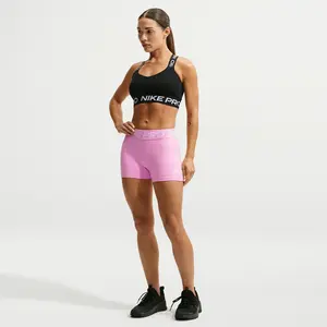 Nike Pro Mid-rise 3" Biker Shorts - Pink