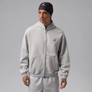 JORDAN Sport Hoop Fleece Dri-fit Full-zip Hoodie - Grey