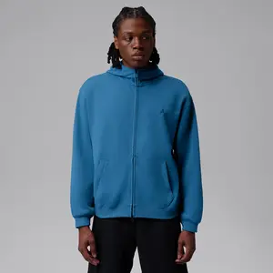 JORDAN Sport Hoop Fleece Dri-fit Full-zip Hoodie - Blue