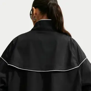 Nike Sportswear Oversized Scalloped-trim Poplin Track Jacket