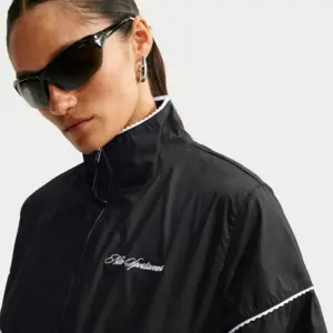Nike Sportswear Oversized Scalloped-trim Poplin Track Jacket