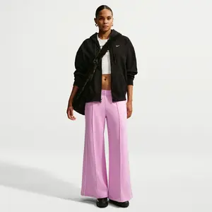 Nike Sportswear Mid-rise Wide-leg Track Pants - Pink