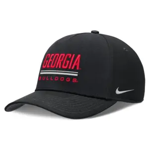 Nike Georgia Sideline Practice Rise Dri-fit College Adjustable Hat - Black
