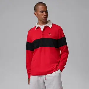 JORDAN Brooklyn Long-sleeve Polo - Red