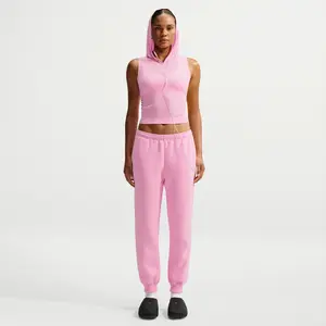 Nike Studio Fleece Medium Weight Mid-rise Jogger Pants - Pink