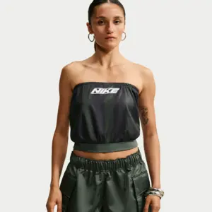 Nike Sportswear Slim Striped Jersey Tube Top - Green