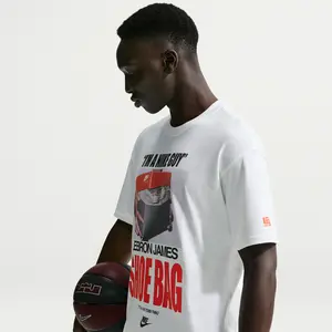 Nike Lebron "shoes Bag" Basketball T-shirt - White