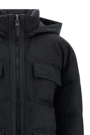 Brunello Cucinelli Long Quilted Down Jacket