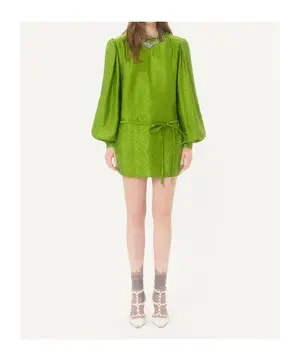 Valentino Garavani Embroidered Silk-linen Plus De Pois Jacquard Top