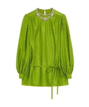 Valentino Garavani Jacquard Embroidered Top - No