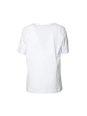 MSGM Logo Printed Crewneck T-shirt