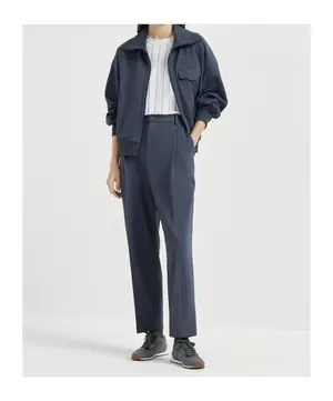 Brunello Cucinelli Tailored Pleated Jersey Trousers