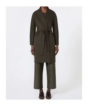 Max Mara Double-faced Wool Robe Coat