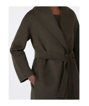 Max Mara Double-faced Wool Robe Coat