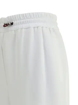 Brunello Cucinelli Drawstring Track Pants - White