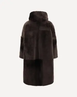 Brunello Cucinelli High Collared Hooded Coat