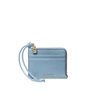 Michael Kors Jet Set Small Pebbled Leather Wristlet Card Case