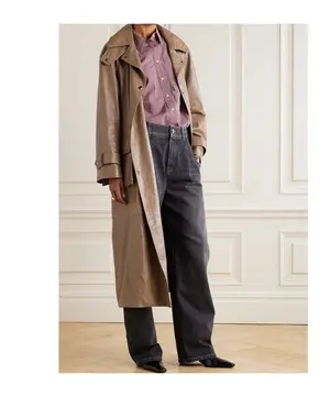 Brunello Cucinelli Belted Leather Trench Coat