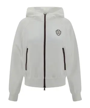Brunello Cucinelli Full Zip Hoodie With Logo Detail