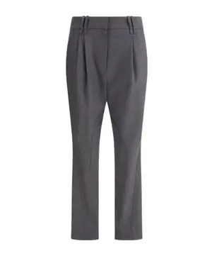 Brunello Cucinelli Pleated Trousers - Black