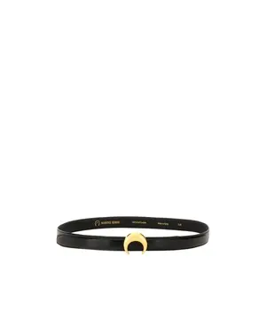 MARINE SERRE Crescent Moon Buckle Belt - Black