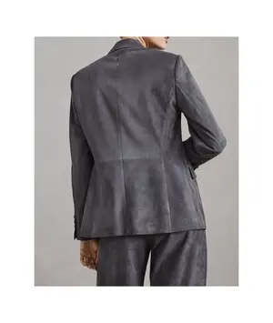 Brunello Cucinelli Single-breasted Suede Blazer