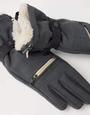Brunello Cucinelli Tropical Luxury Wool Gloves