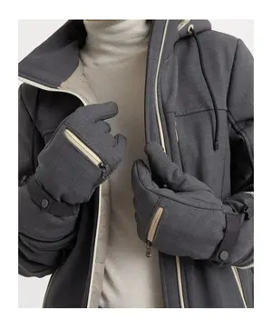 Brunello Cucinelli Tropical Luxury Wool Gloves