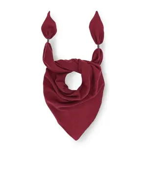 Brunello Cucinelli Monili Detail Cashmere Scarf - Red