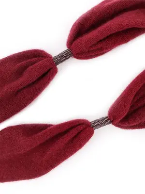 Brunello Cucinelli Monili Detail Cashmere Scarf