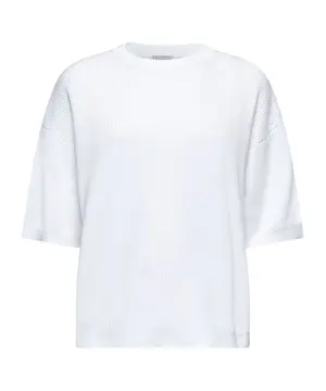 Brunello Cucinelli Short-sleeved Knitted Top - No