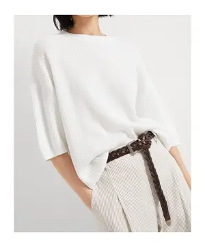 Brunello Cucinelli Short-sleeved Knitted Top - No