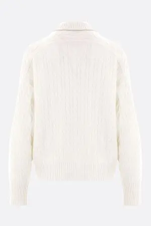 Brunello Cucinelli Cable-knit Cashmere Jumper With Collared Neckline