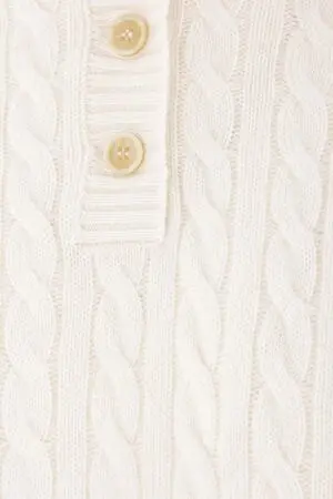 Brunello Cucinelli Cable-knit Cashmere Jumper With Collared Neckline